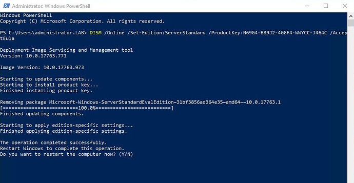 Windows Server 2019 Evaluation Copy Upgrade + Activate To Full Version ...