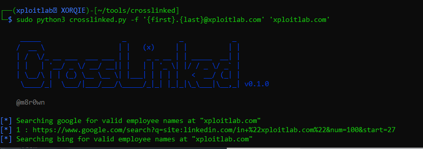 CrossLinked Tool To Extract Valid Employee Names From LinkedIn 